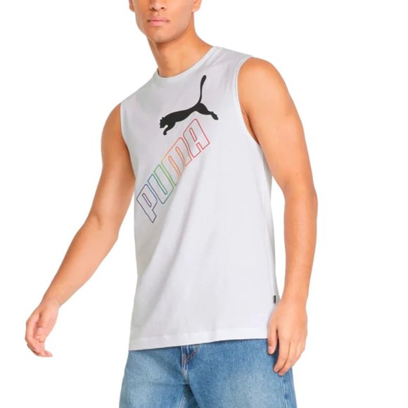 Puma | Shirts | Puma Essentials Rainbow Sleeveless Mens Tee | Poshmark